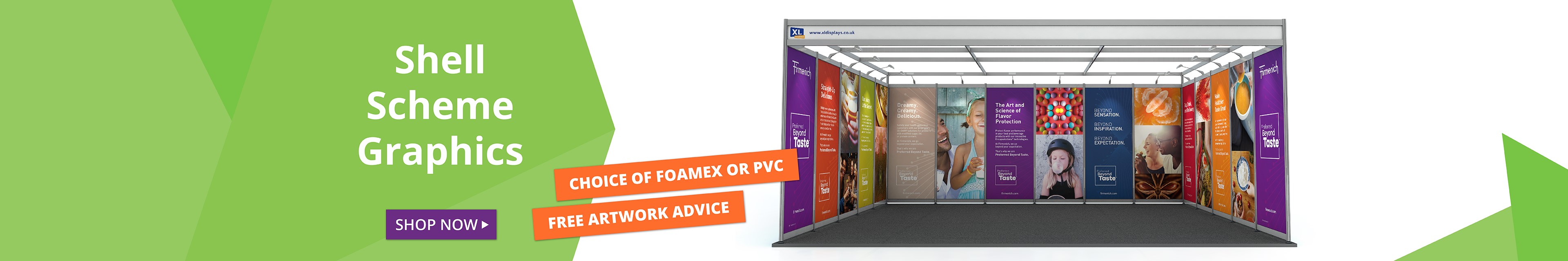 Shell Scheme Graphics | Exhibition Panels | Printed Shell Scheme Panels