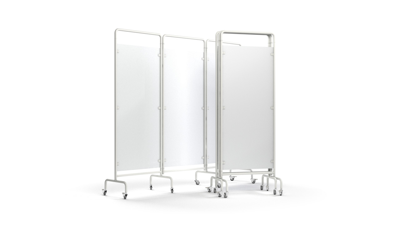 Folding Medical Screens On Castor Wheels | NHS Hospital Screens