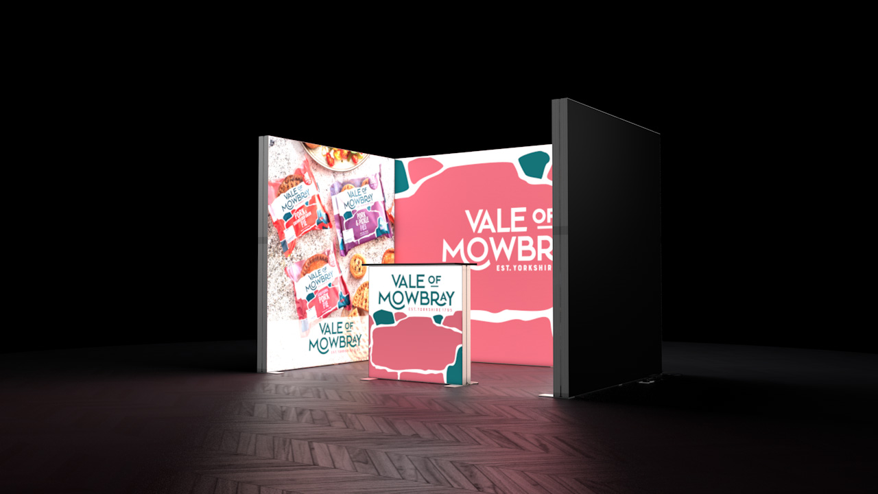 U-Shaped Light Box Display | FABRILUX® Lightbox Exhibition Stands