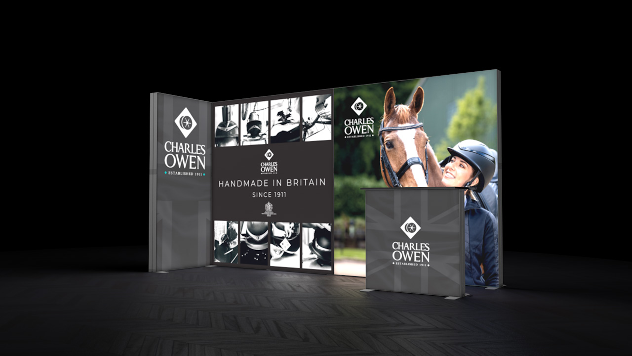 4m x 1m LED Fabric Lightbox | Backlit Lightbox Exhibition Stands