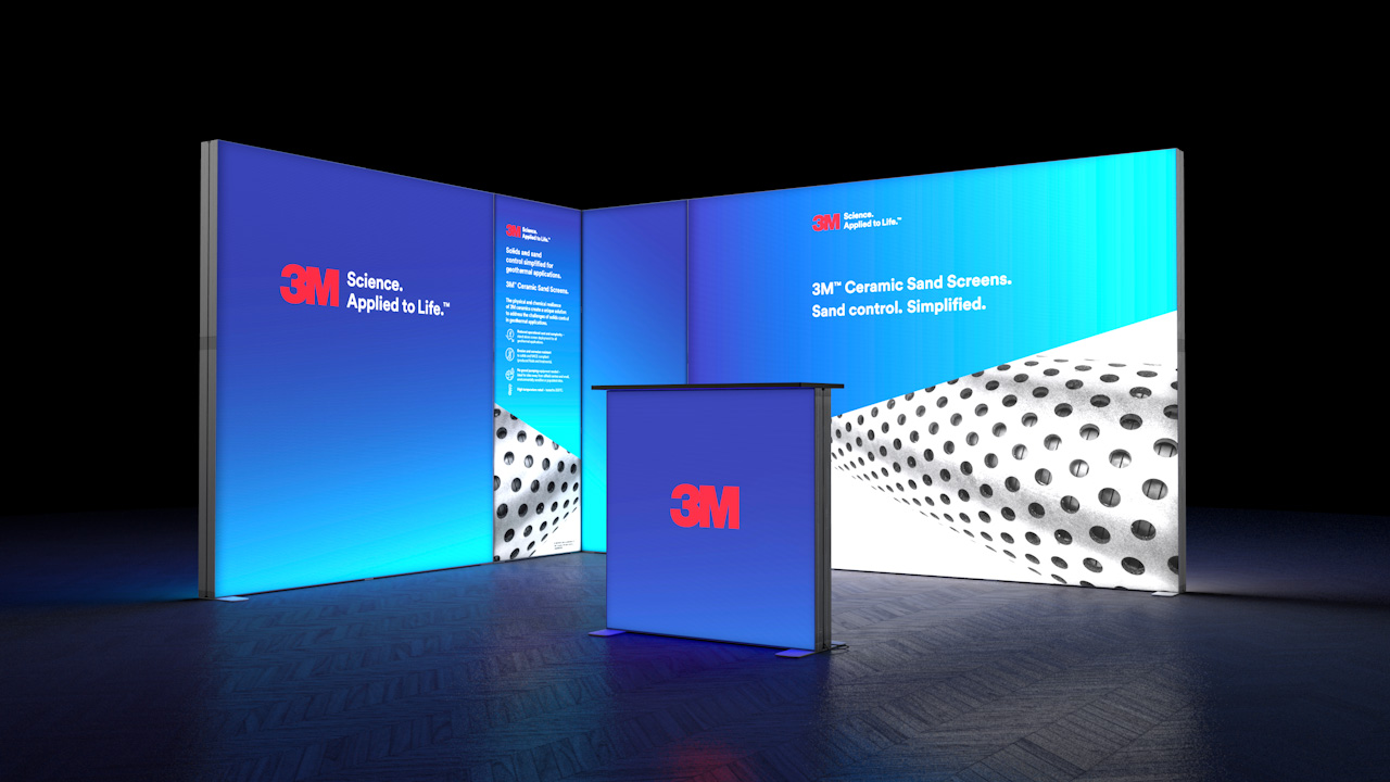Lightbox Exhibition Stands | 4m x 3m Shell Scheme LED Lightboxes