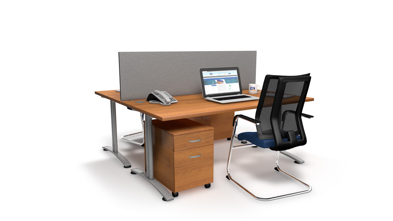 standard acoustic straight office desktop screen