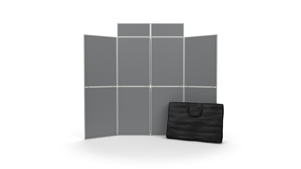 8 Panel Pinnable Display Board | Folding Display Panels