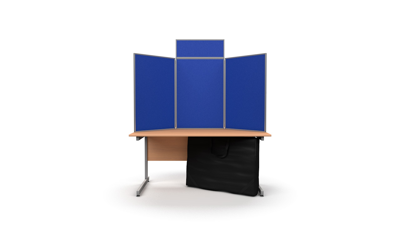 3 Panel Portrait Table Top Display Boards | Folding Display Panels