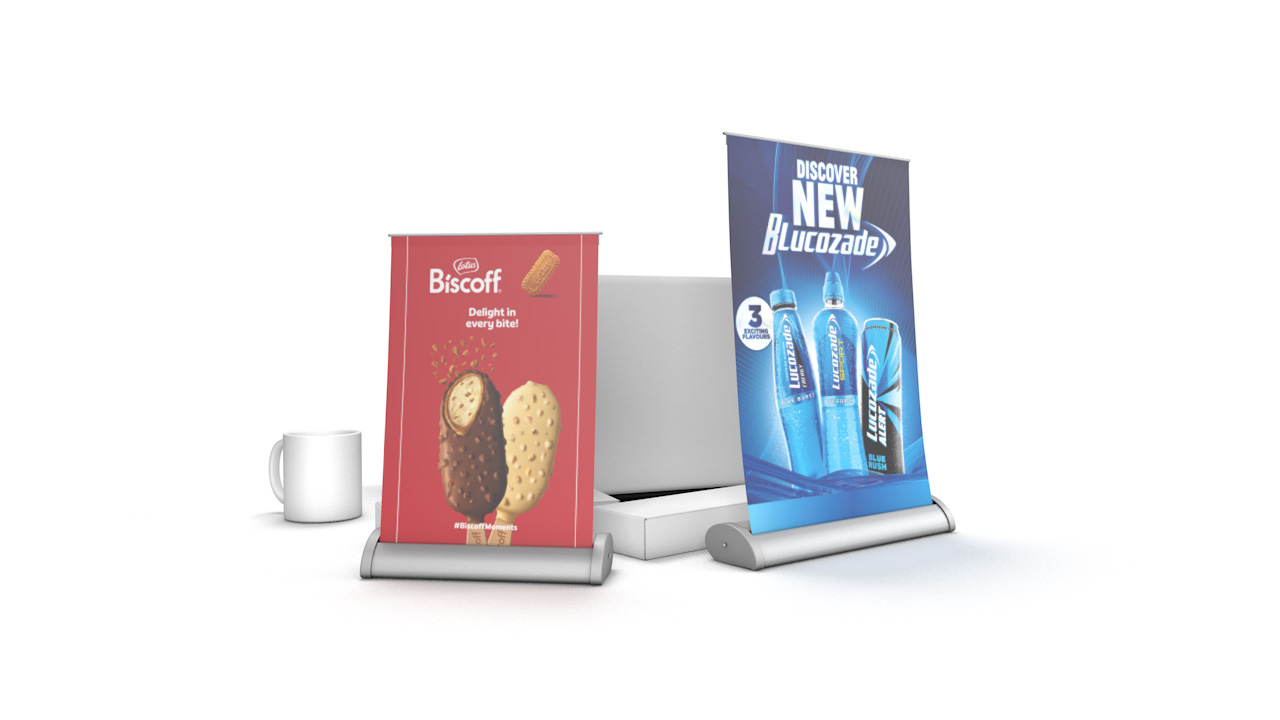 Desktop Roller Banner | Mini Tabletop Banner Stand UK