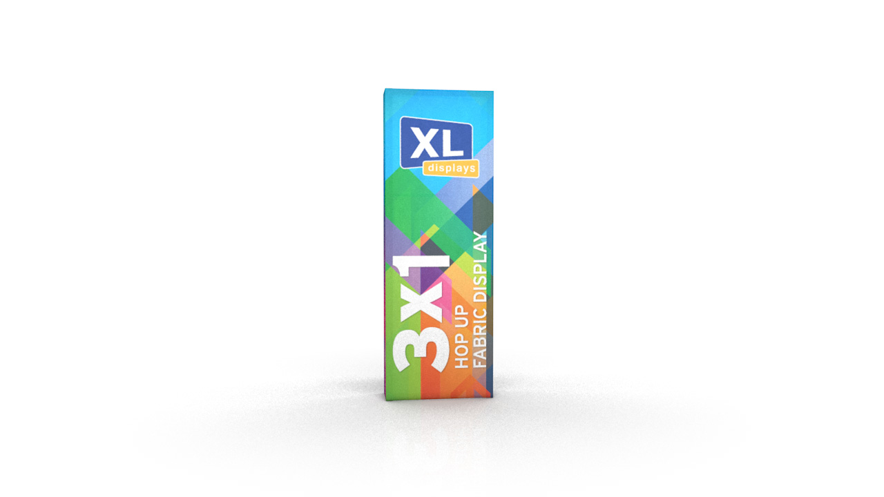 3x1 Hop Up Fabric Display Stand | Fabric Hop Up Exhibition Stand