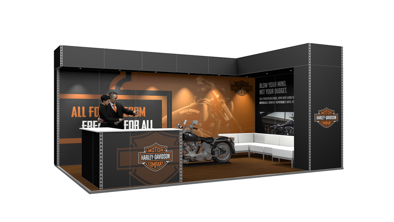 integra exhibition stand 6m x 4m corner kit 26 to hire