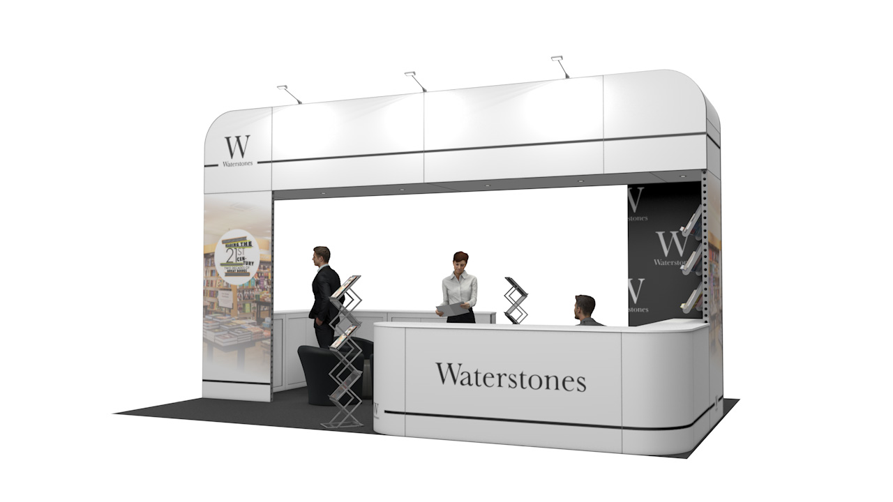 integra exhibition stand 6m x 4m island kit 49 to hire