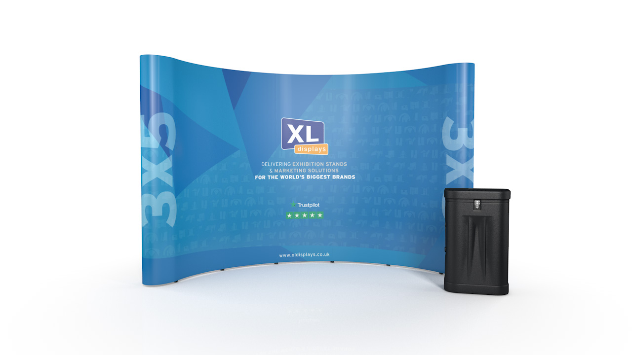 3x5 pop up display stand kit