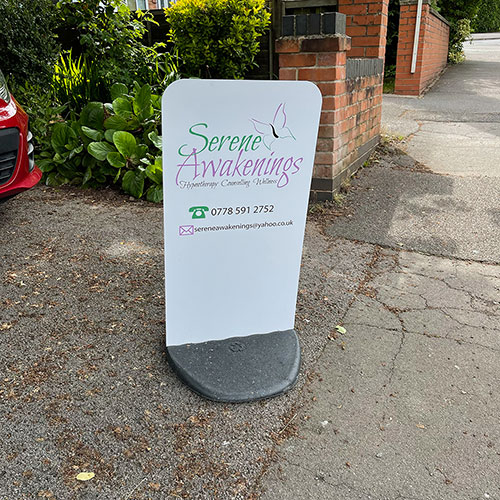 Flexible Pavement Signs | Advertising Pavement Board