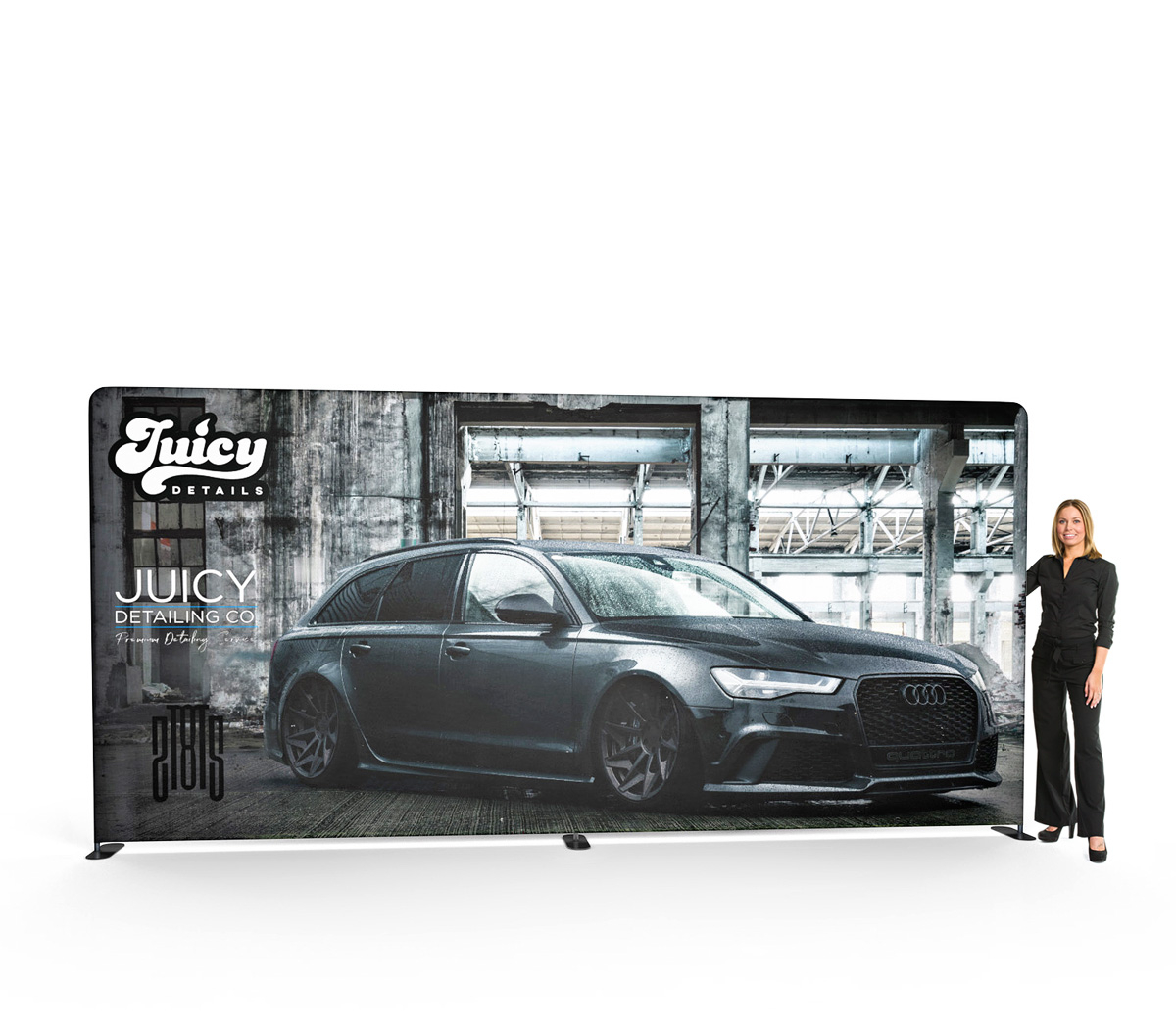 Formulate Straight Fabric Display Stands 5m | Stretch Fabric Displays UK