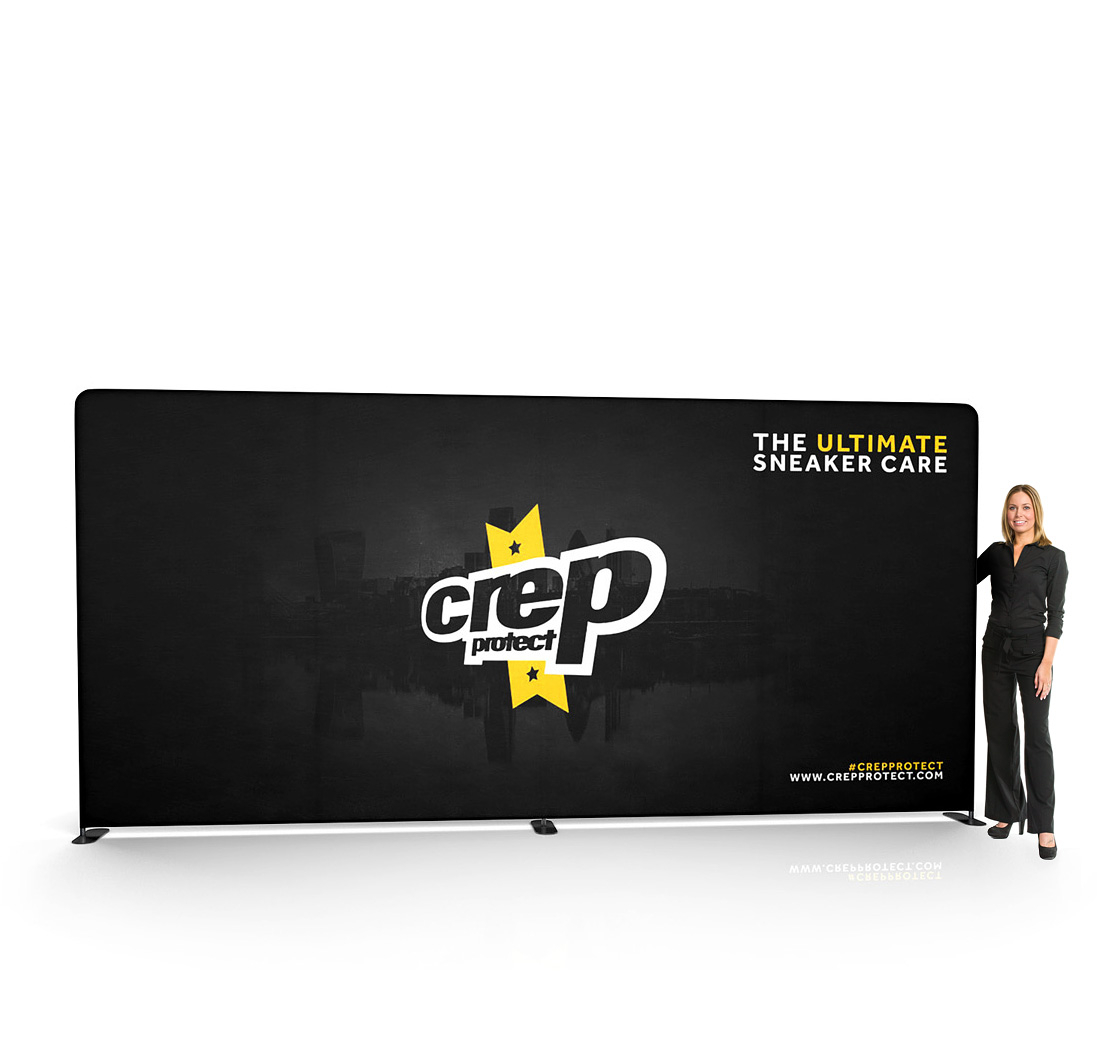 Formulate Straight Fabric Display Stands 5m | Stretch Fabric Displays UK