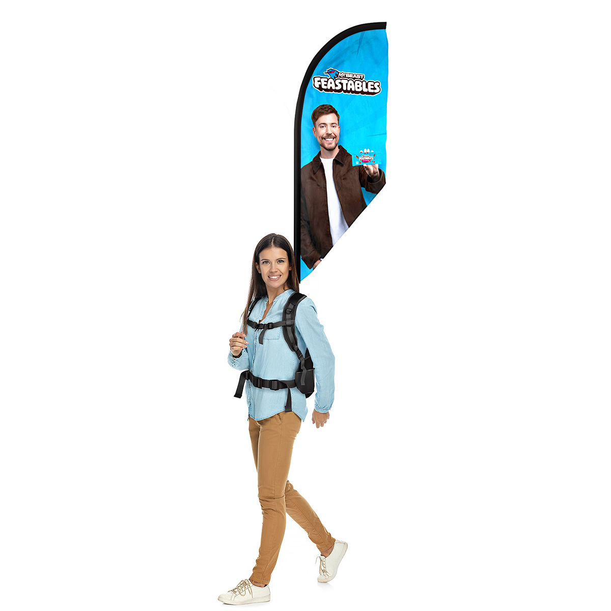 Backpack Flags | Backpack Banner | Wearable Feather Flags
