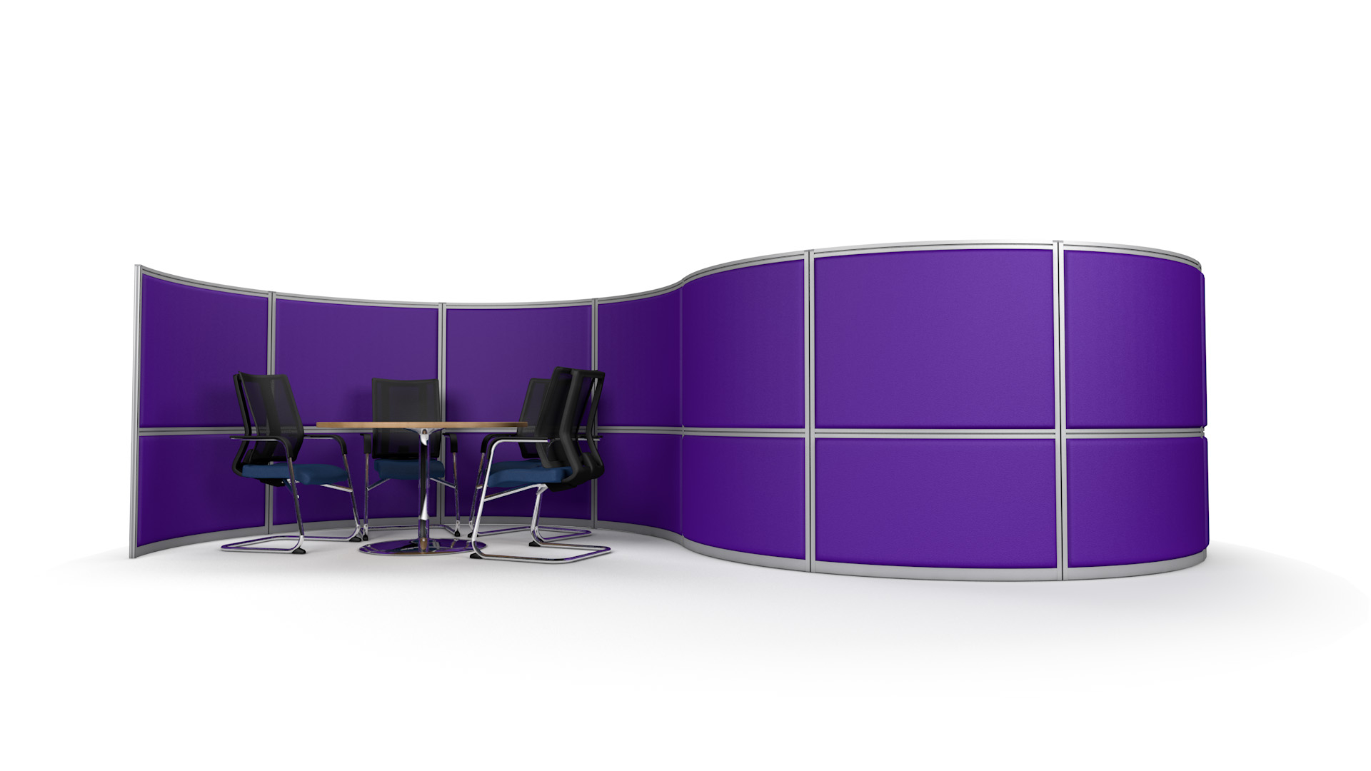 Curved Office Partitions | Freestanding Office Screens