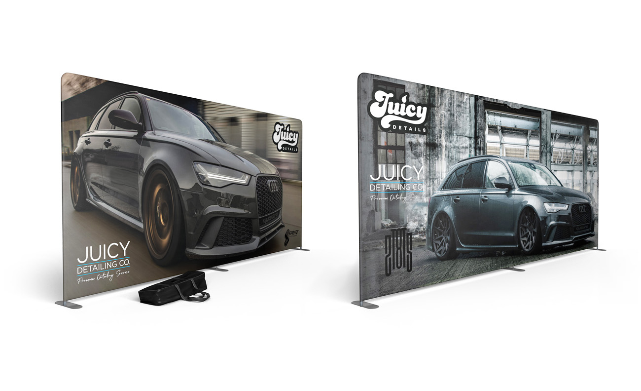 Formulate Straight Fabric Display Stands 5m | Stretch Fabric Displays UK