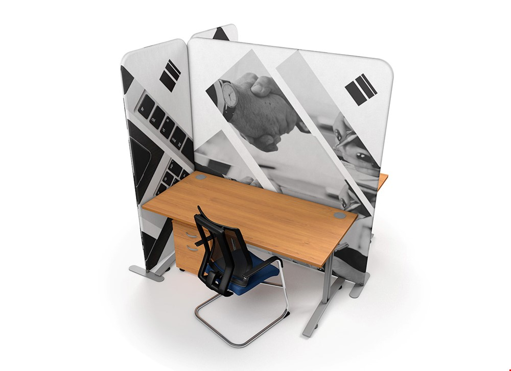 Printed Partition Screens | Freestanding Office Dividers UK