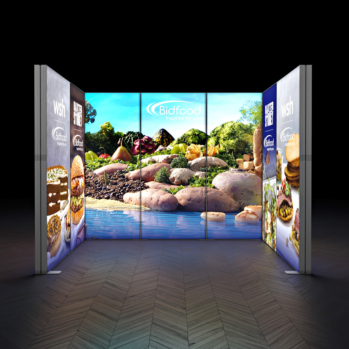 Exhibition Lightboxes 3m x 2m | Shell Scheme Lightbox Exhibition Stand