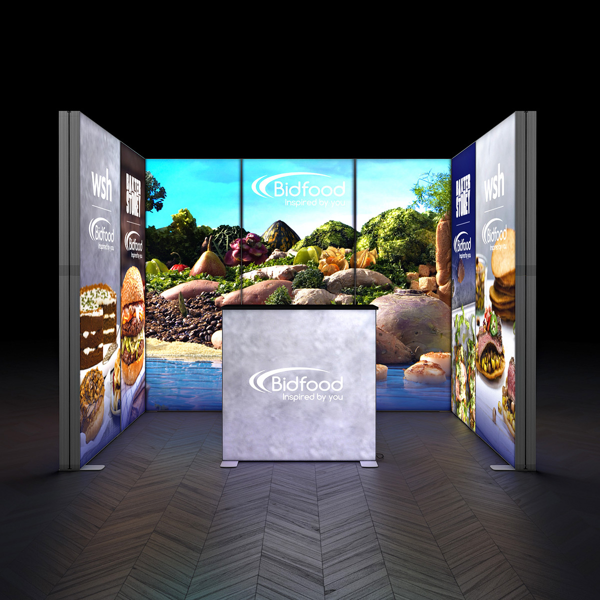 Exhibition Lightboxes 3m x 2m | Shell Scheme Lightbox Exhibition Stand