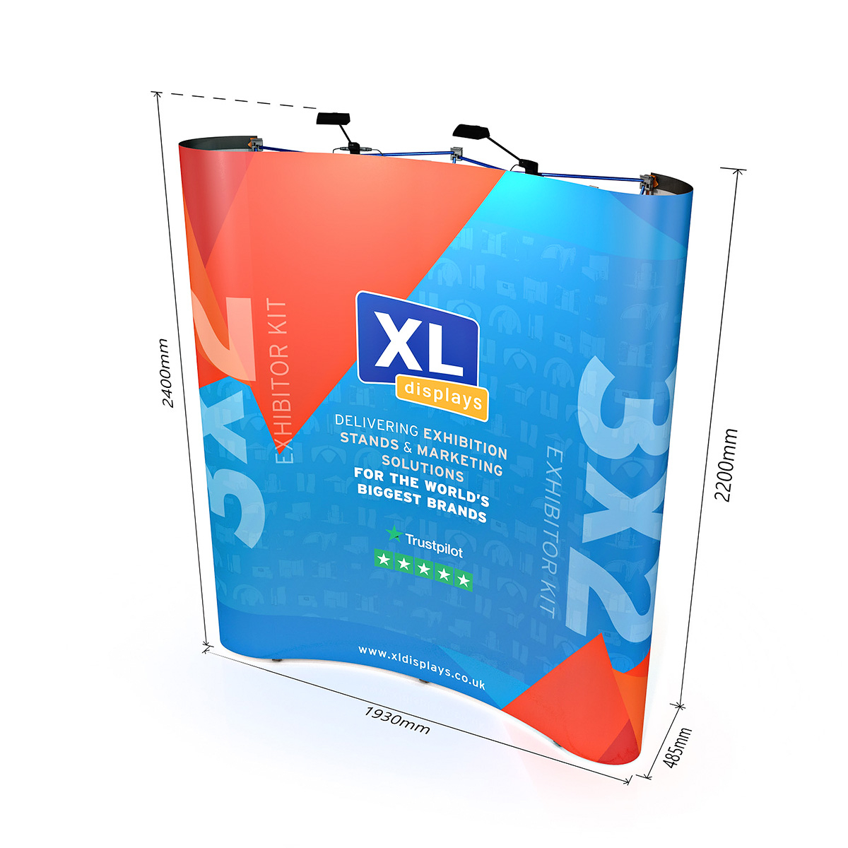 3x2 Pop Up Stand | 3x2 Pop Up Display Stands | Exhibition Stands UK