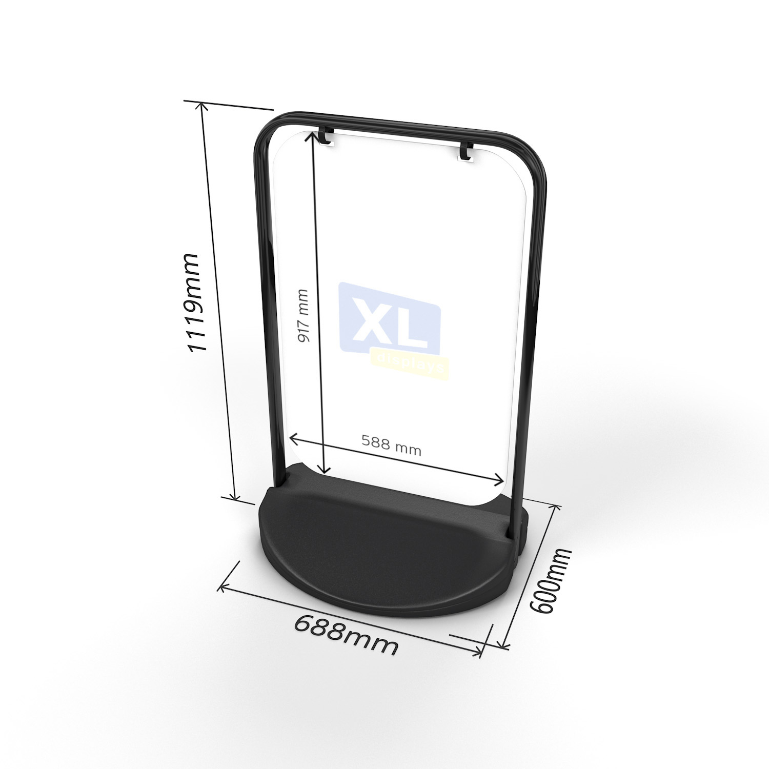 SWINGER Panel Pavement Sign | Pavement Swing Sign UK
