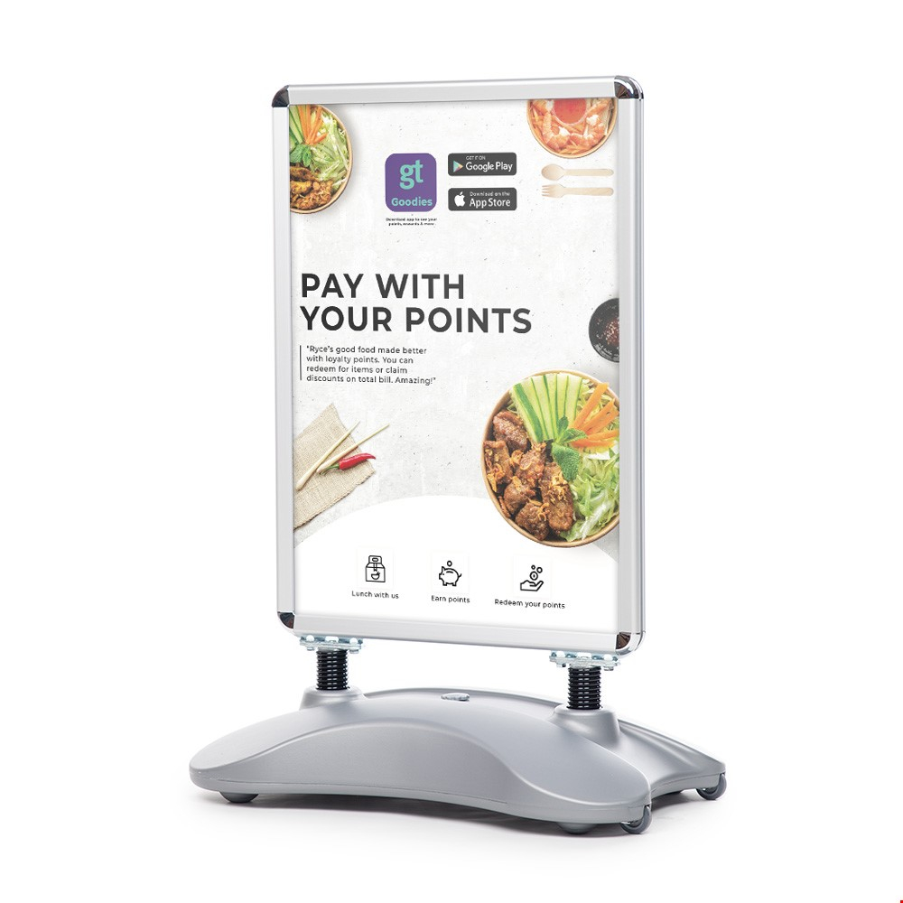 A1 Water Base Pavement Sign | Forecourt Poster and Street Sign UK