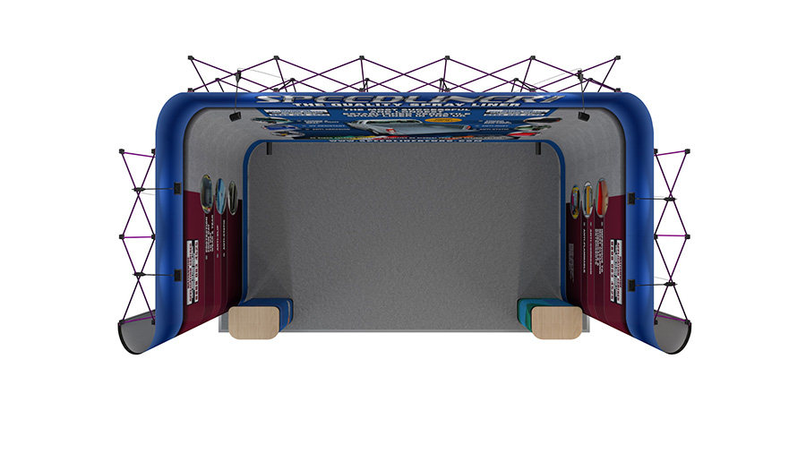 U-Shaped Exhibition Backwall | 5m x 3m Linked Pop Up Stand