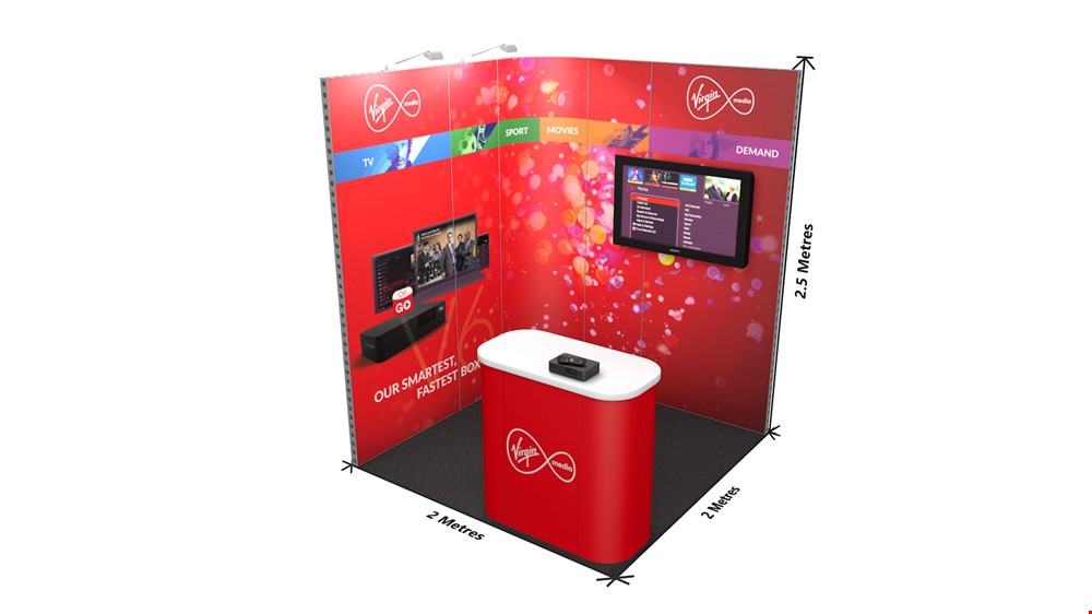 2m x 2m Exhibition Stands | 2x2 Exhibition Display Stands | XL Displays UK