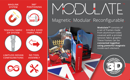 Modulate™ Displays | Modulate™ Fabric Display Stands UK
