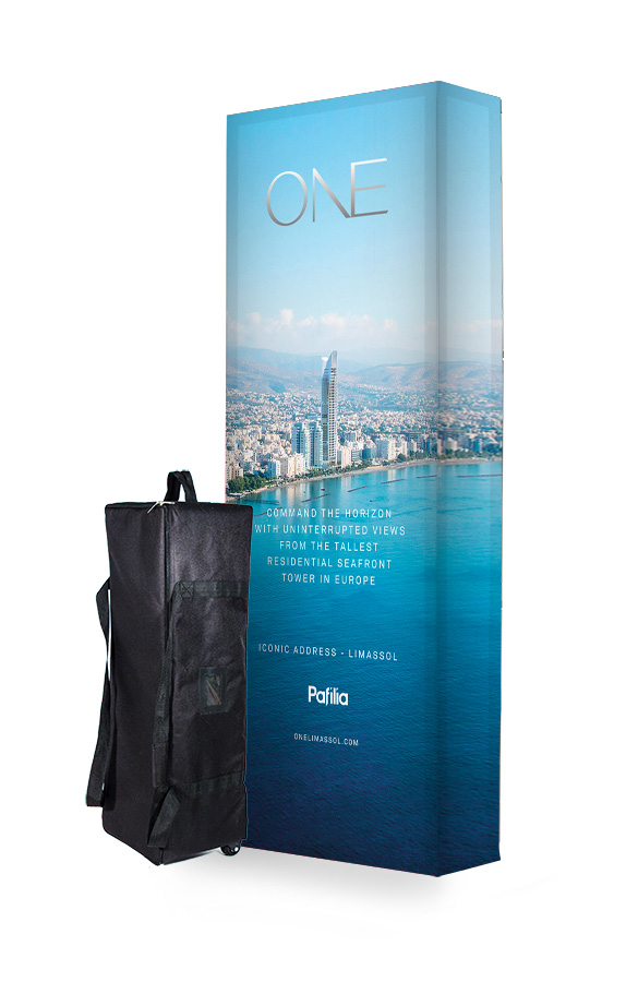 3x1 Hop Up Fabric Display Stand | Fabric Hop Up Exhibition Stand