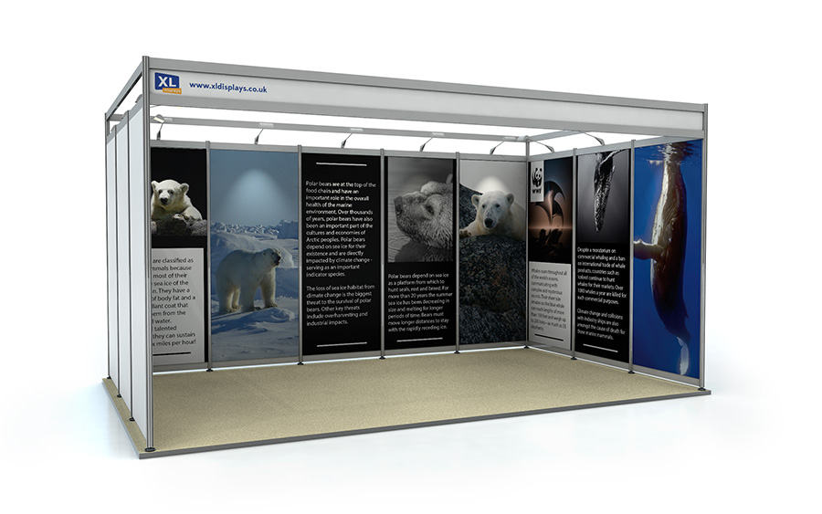 Foamex Graphic Panels | L-Shape Shell Scheme Exhibition Stand | UK Made