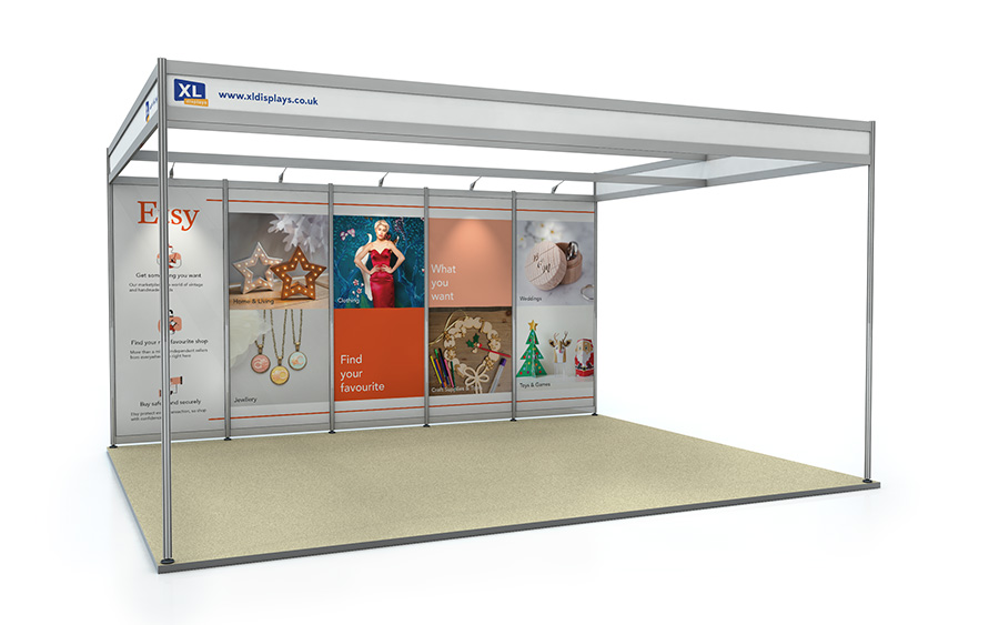 4m x 6m Exhibition Shell Scheme | Foamex Graphics | Fast UK Delivery