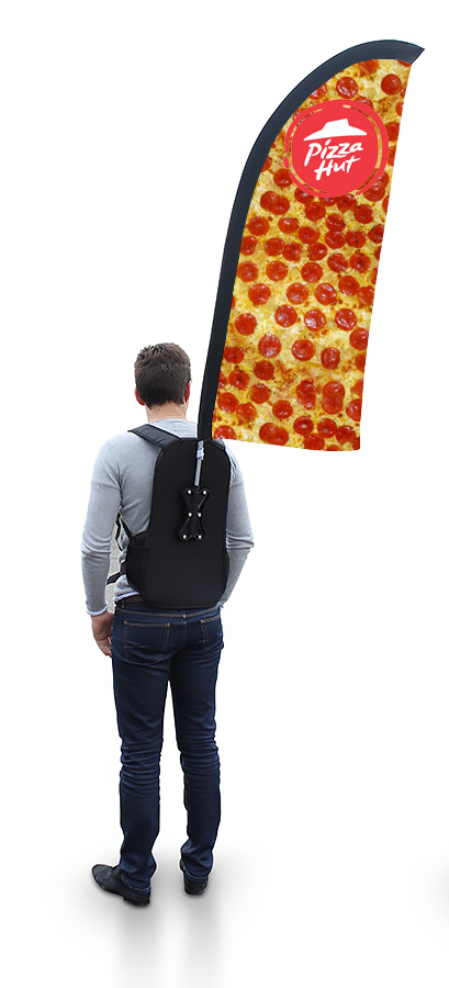 Backpack Flags | Printed Flags in a Backpack | Rucksack Flag