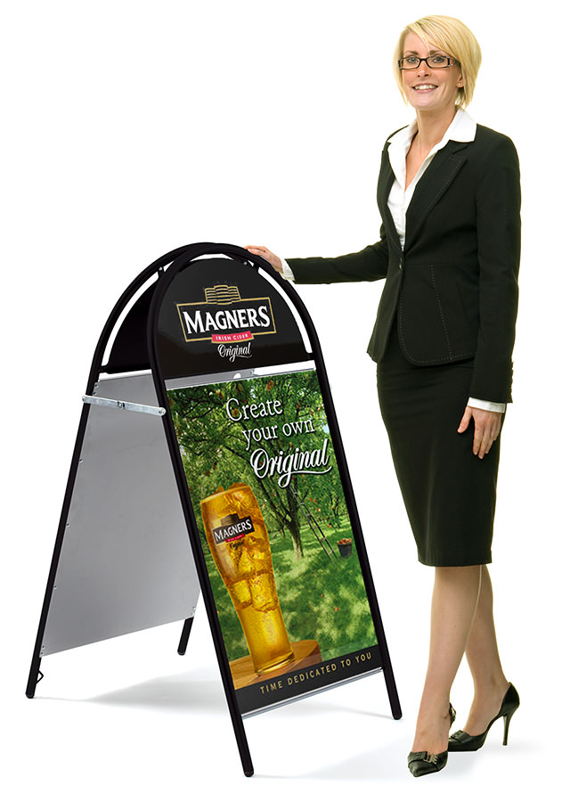 Booster Sign | A Frame Pavement Sign | Fast Dispatch