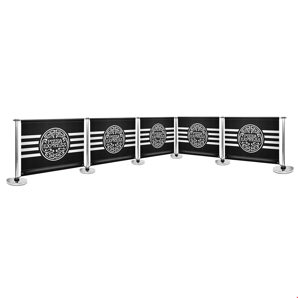 Adfresco® LT Cafe Barriers Kit 5 | Printed Café Banners | XL Displays