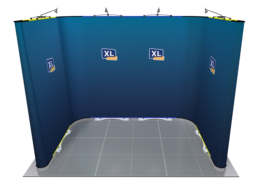 Twist Exhibition Stand 3m x 2m | Flexible Twist Banners
