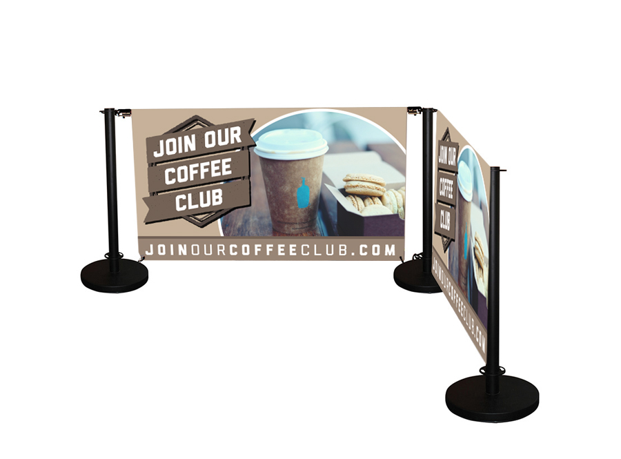 Cafe Barriers | Cafe Banners | Cafe Windbreaks