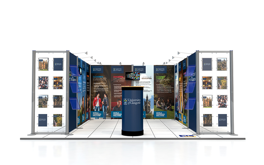 Linear L-Shaped Exhibition Stand | Exhibition Display System | Linear ...