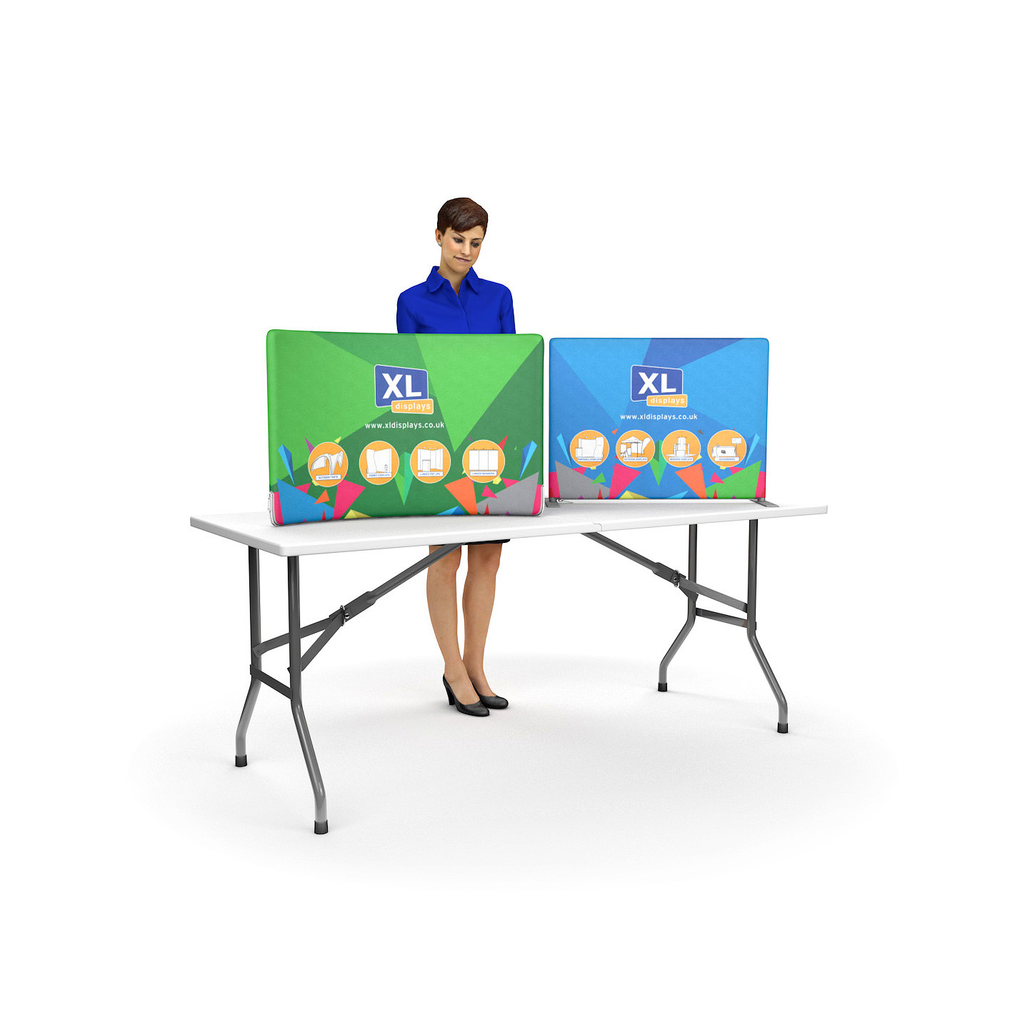 Desktop Fabric Display Pop Up | Tabletop Fabric Display Stand