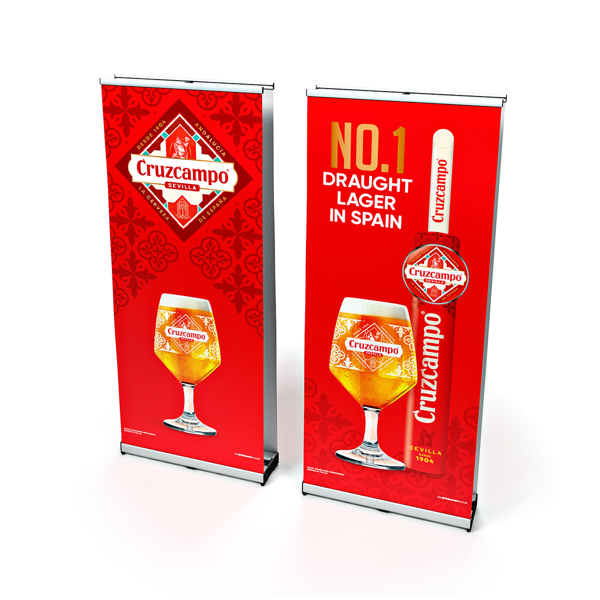 ENVOY® TWIN Double Sided Roller Banner | Double Sided Pull Up Banner ...