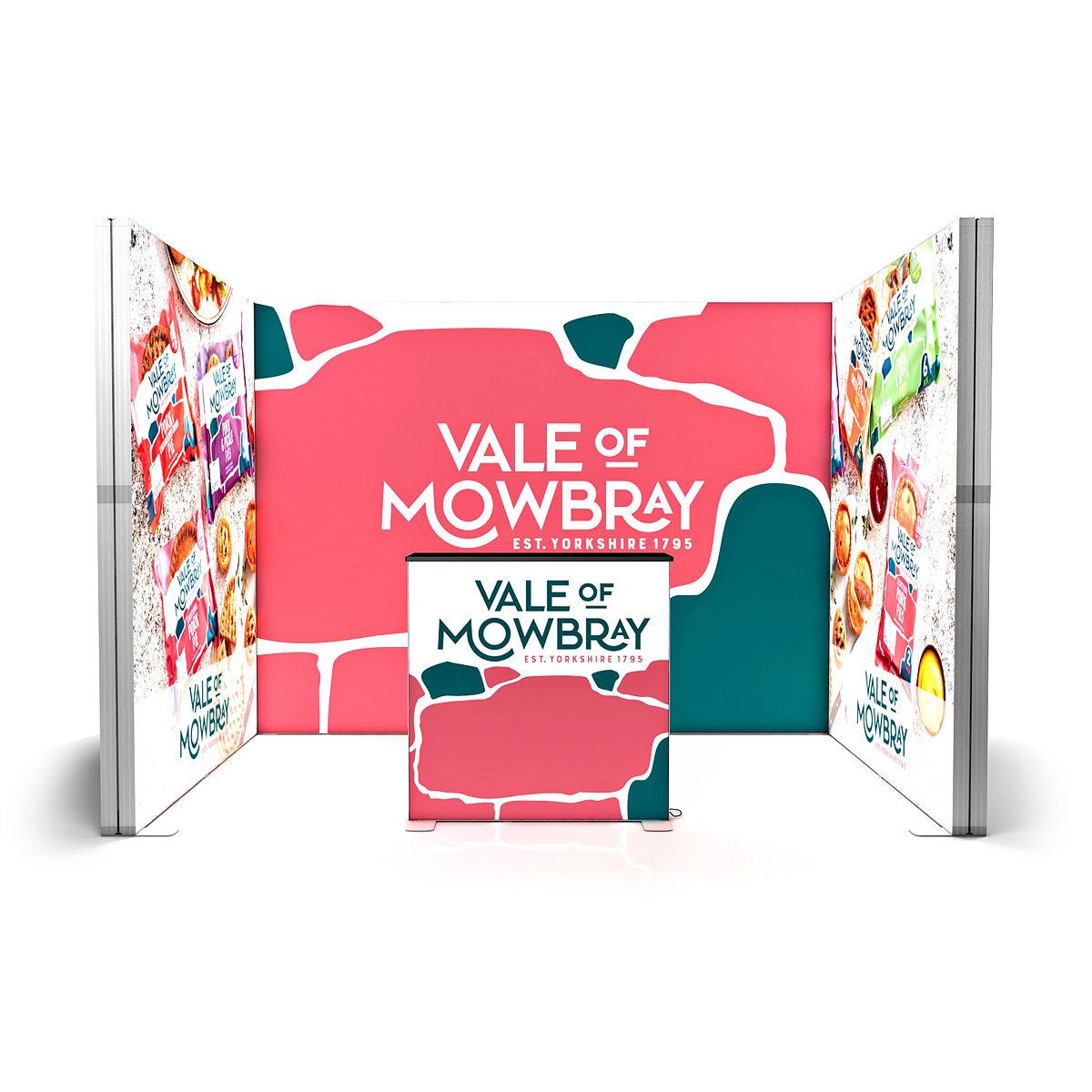 U-Shaped Light Box Display | FABRILUX® Lightbox Exhibition Stands