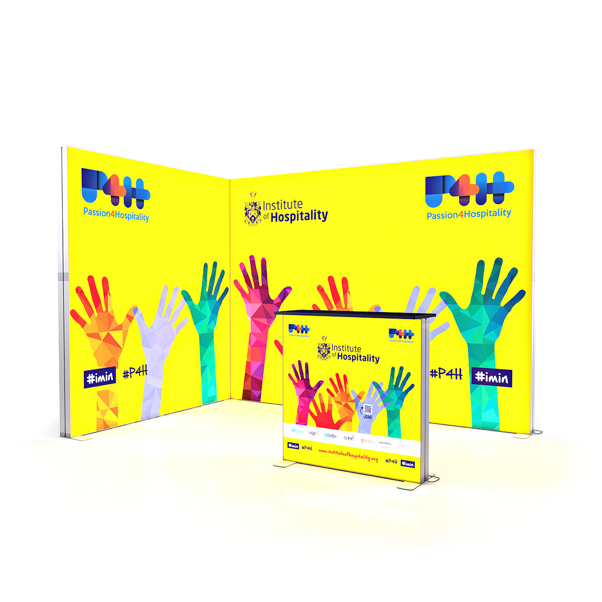 Backlit Exhibition Stand Corner | FABRILUX® LED Exhibition Stands