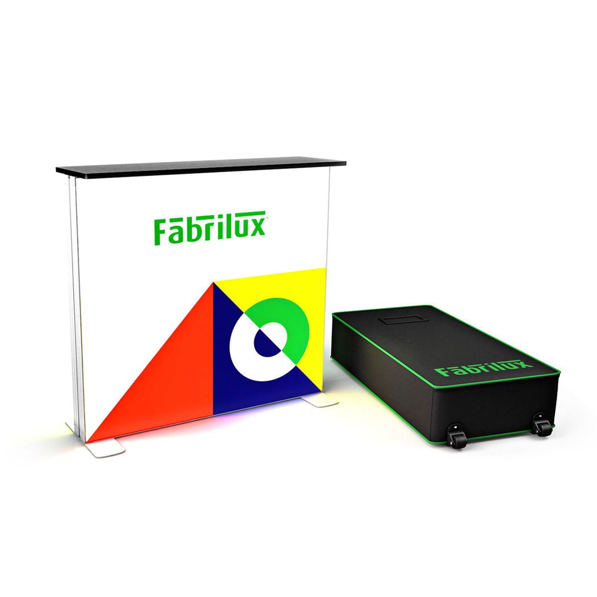 Pop Up LED Counter | FABRILUX® Backlit Exhibition Counter Lightbox