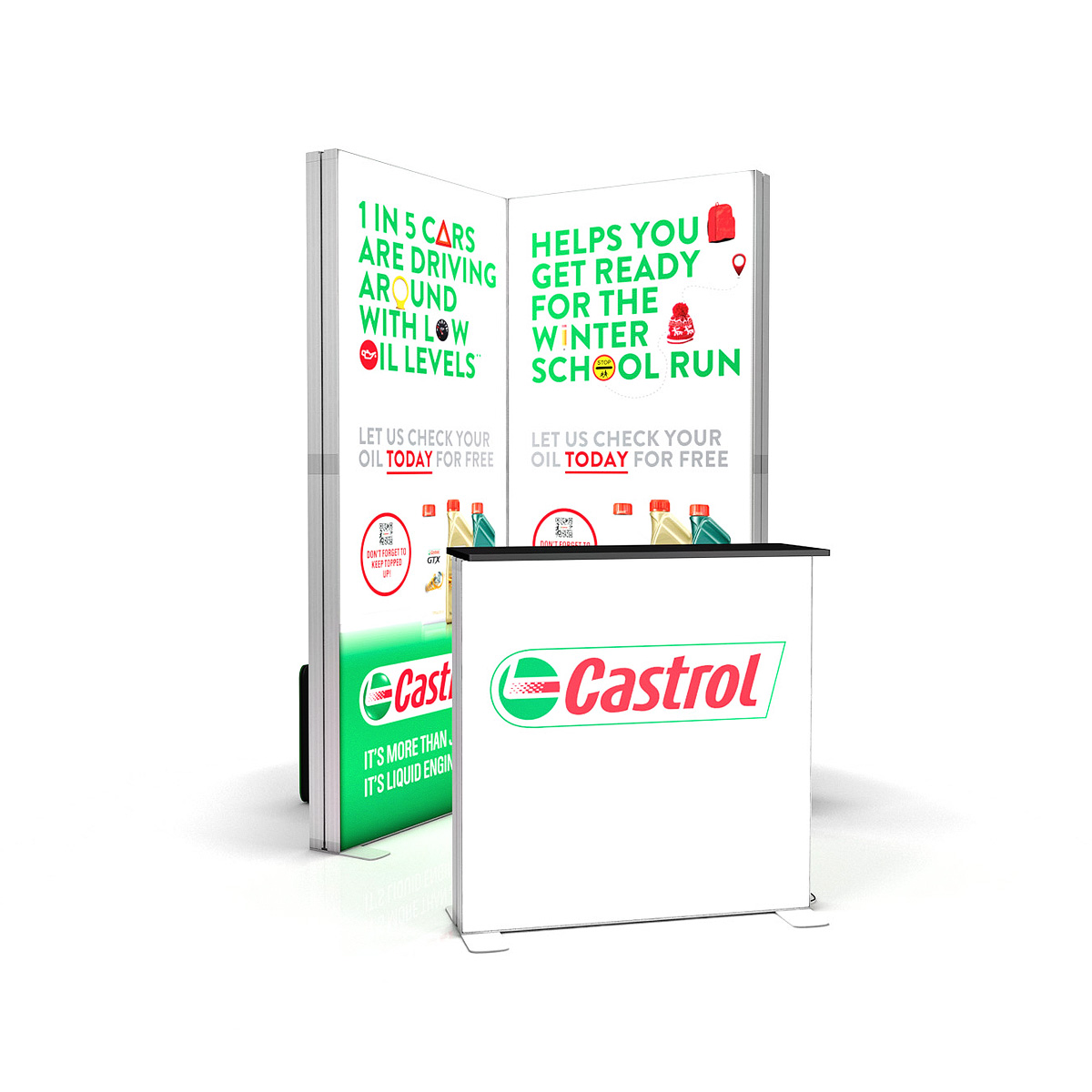 SEG Light Box Display | L-Shape LED Fabric Lightbox