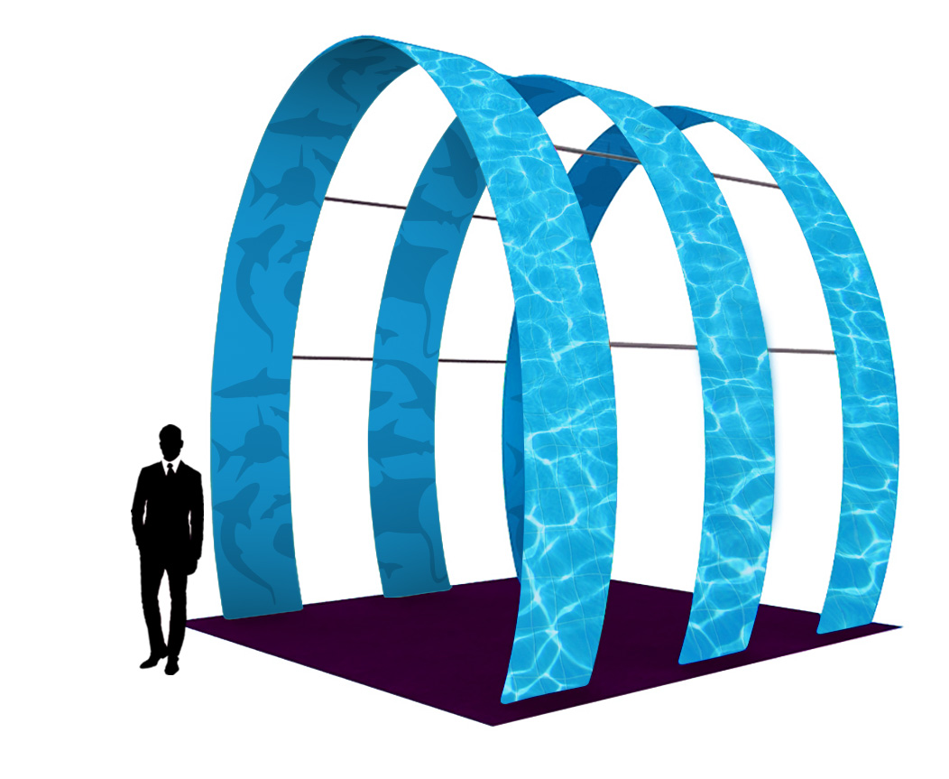 Formulate 6m Triple Fabric Arch Display | Tension Fabric Arch