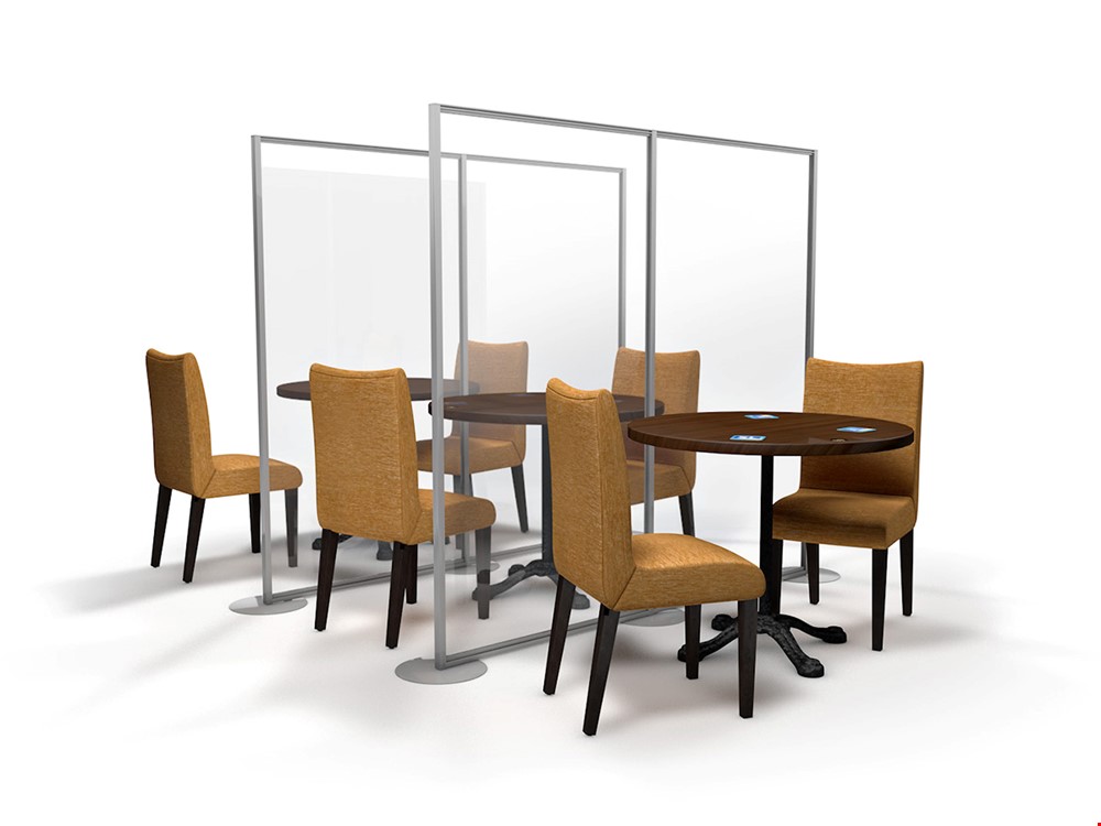 Free Standing Social Distance Screen For Pubs, Bars and Clubs UK