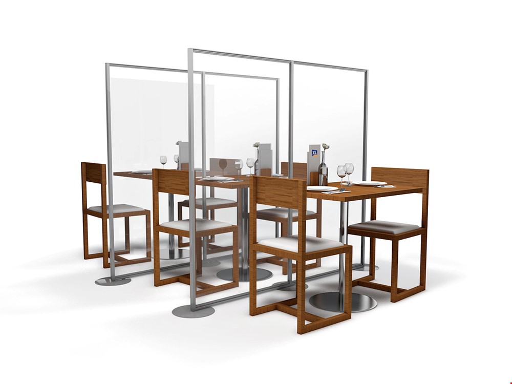 Table Divider Distancing Screens For Restaurants | Protection Screens UK