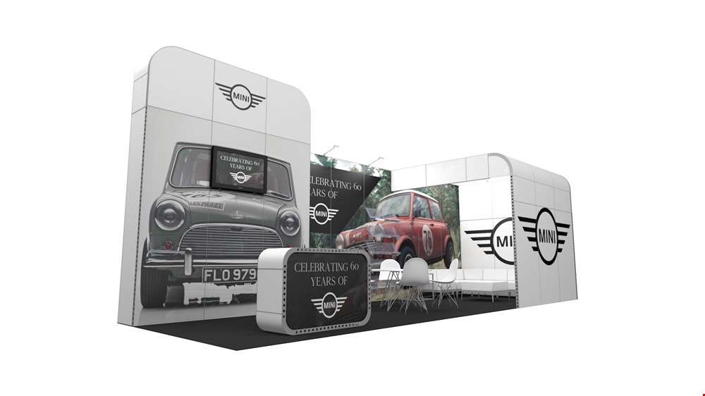 9m x 3m Corner Exhibition Stand | Stand Hire Services