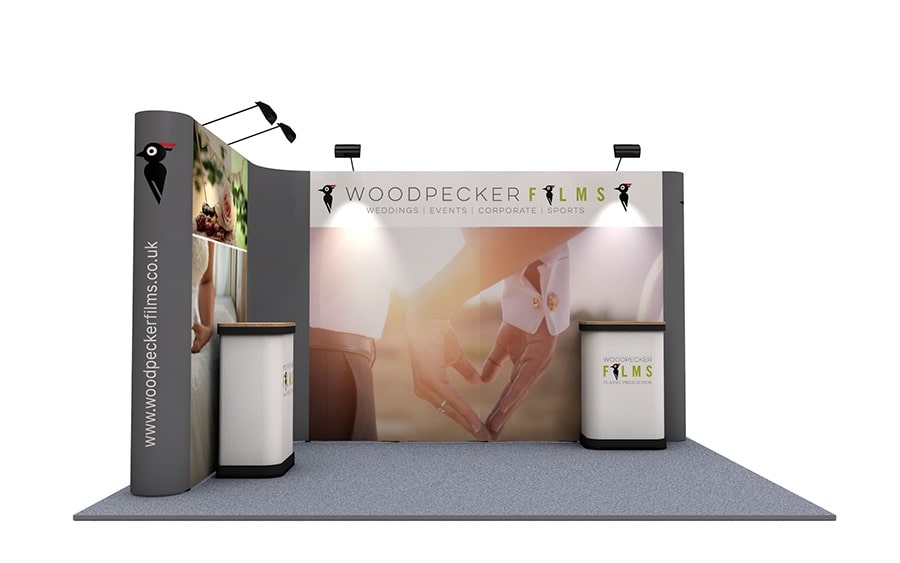 Pop Up Exhibition Stand 3m x 4m | Linked Pop Up Display System
