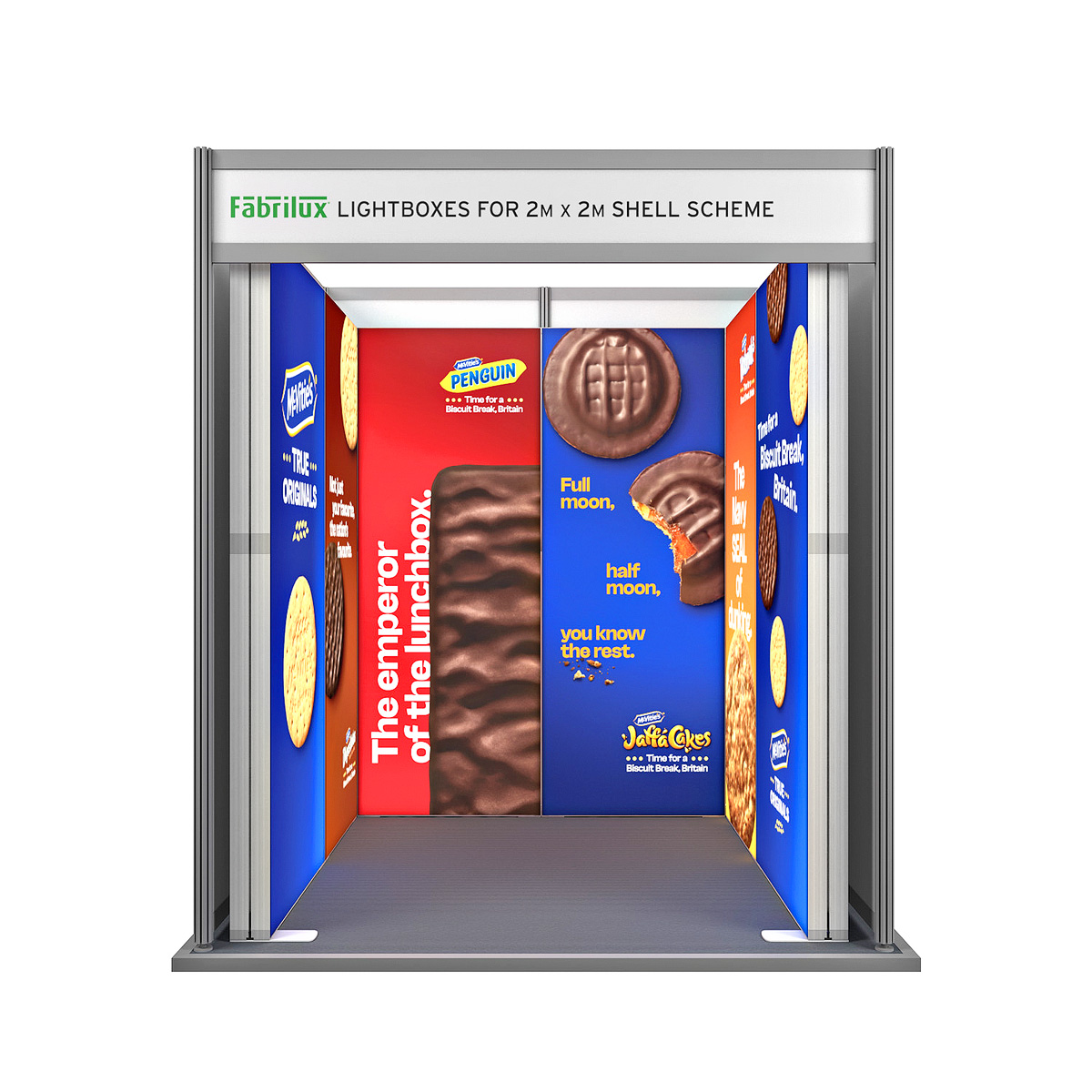 2m x 2m LED Lightbox | Shell Scheme LED Lightbox Exhibition Stand