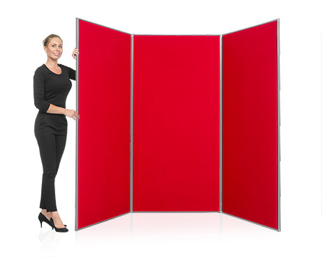Aluminium Frame 3 Panel Jumbo Folding Display Board | Made in UK